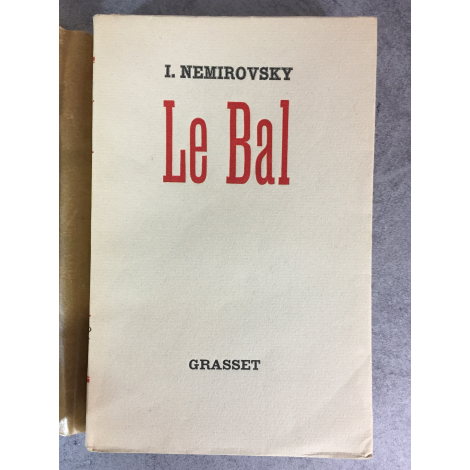 Némirovsky, Irène Le bal édition originale 1930 Numéroté sur alfax ...